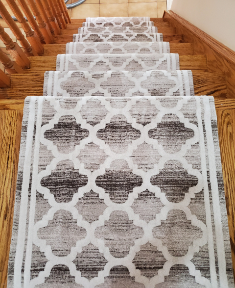 Geometric Stair Runners, Herringbone, Striped, Runner | Stairs First